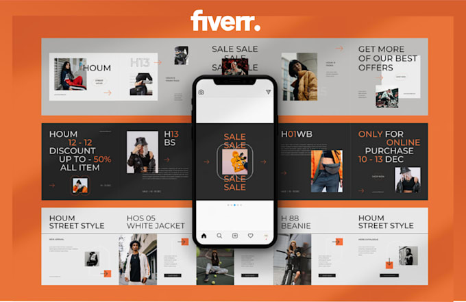 Design an attractive, creative carousel post for your instagram by ...