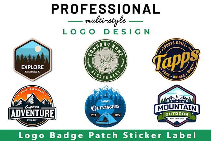 Design circle round logo, badge, sticker, patch, label,stamp by ...