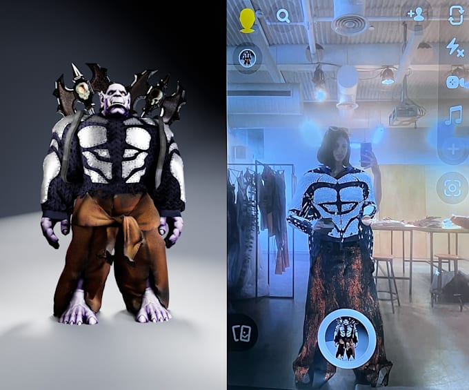 Creat a costume snapchat ar filter from your digital design in clo 3d ...