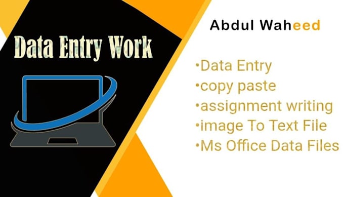 Data entry, copy paste, web scrap, pdf to excel image to text, audio to text by Wayousaf | Fiverr