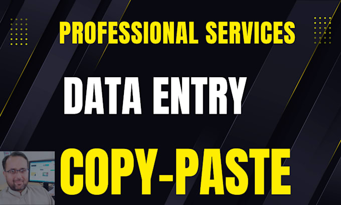Do data entry copy paste jobs by Kamranjaved683 | Fiverr
