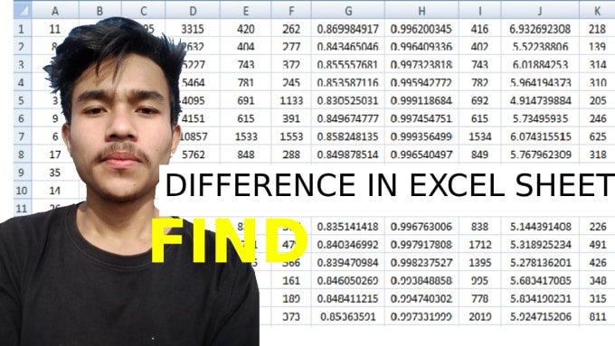 Find differece between two excel sheets by Lucky9873 | Fiverr Find differece between two excel sheets by Lucky9873 | Fiverr