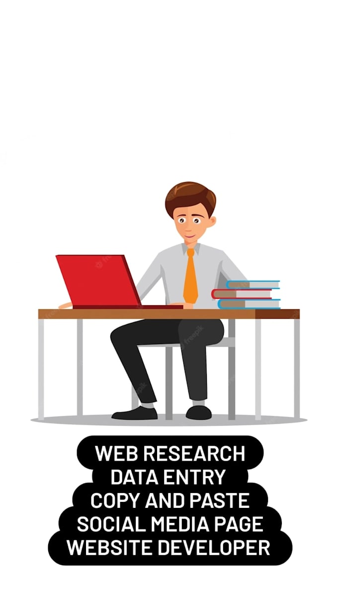 Copy paste work for you in less time and i can work as a web by Hamza ...