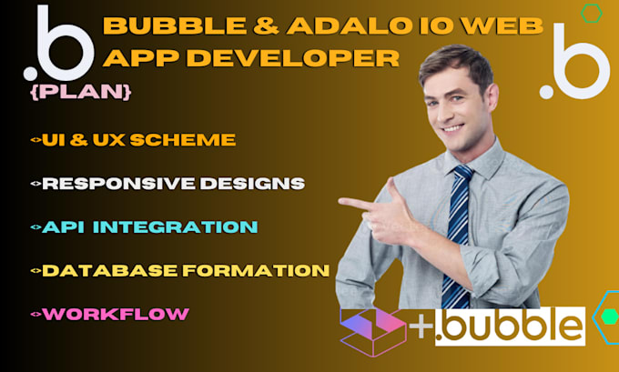 Be your bubble app developer bulid adalo bubble io web app bubble wbsite by Aliviana_codin | Fiverr