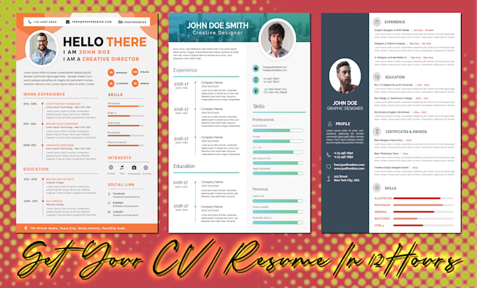 Design a professional cv design or modern resume design by Sahar_nawaz ...