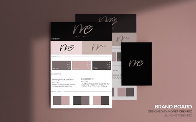 Provide easy to read and professional brand identity boards by ...