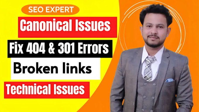 Fix 404, 301, broken links, gsc errors ,indexing issues and canonical issues by Mudassirhass517 ...