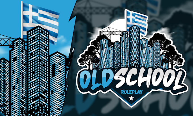 Concevoir le logo et l'icône gta rp ou fivem avec bannière, panneaux ...