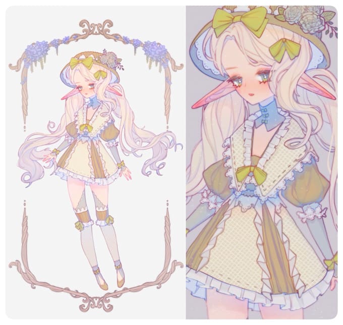 Draw a chibi styled character by Bambiart | Fiverr