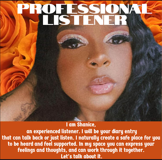 Be your professional listener and life coach by Shanicebrown823 | Fiverr