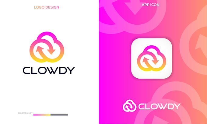 4 design modern gradient fintech technology saas software app website ...