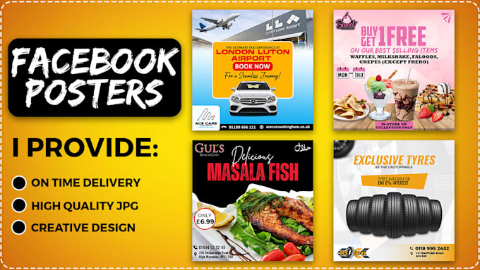 Create facebook posters, flyers, and ads by Mbilal179 | Fiverr