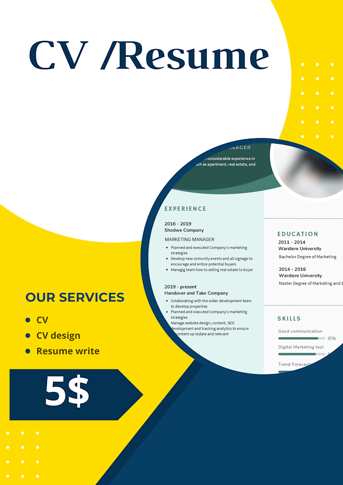 Write and design cv by Irta1982 | Fiverr