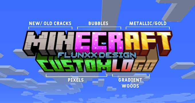 Create you a custom minecraft logo by Flunxx | Fiverr
