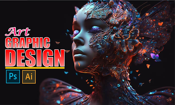 Do graphic design digital art logo creation convert file photo editing ...