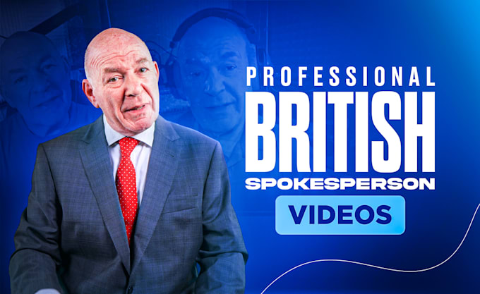 Be your professional british video spokesperson presenter by ...