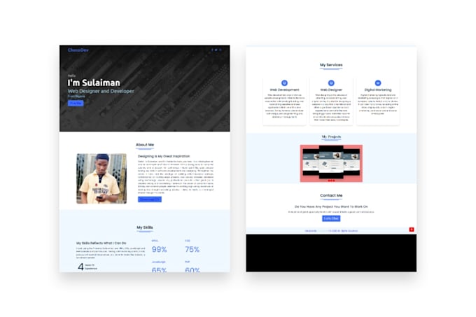 Develop Html Css React Web Pages By Salami245 Fiverr 4360