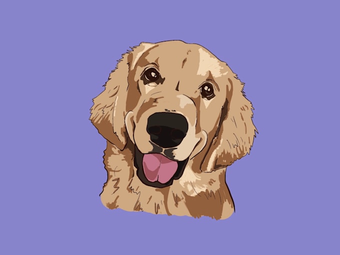 Your pets, dog, animal into cartoon vector portrait by Maevagribout ...