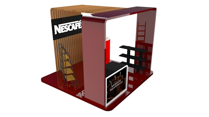 Create you a 3d model booth of your product by Jspru01 | Fiverr