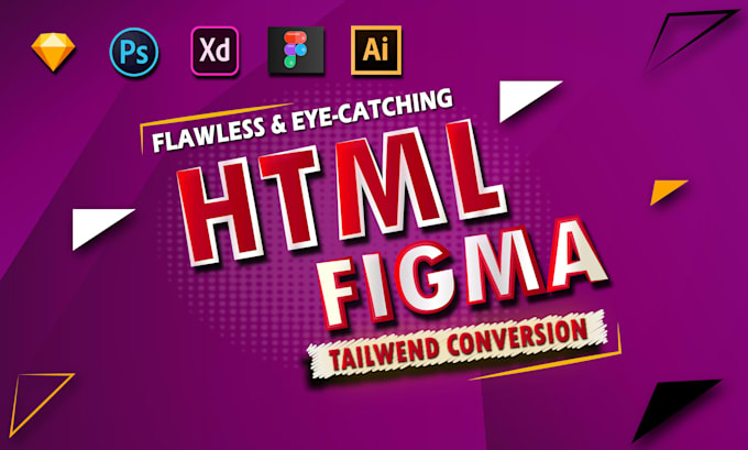Do pad, xd, figma to html tailwind or bootstrap conversion by ...
