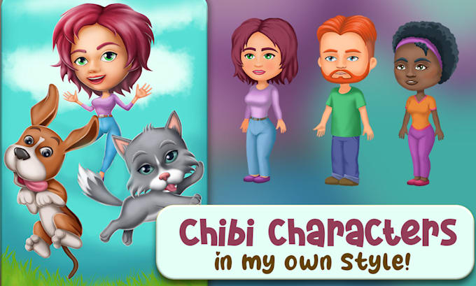 Make you a chibi character in my own style by Aleexxx | Fiverr