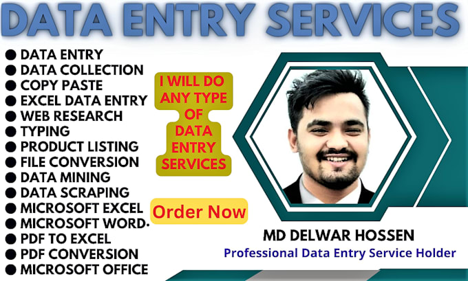 Do data entry, copy paste, web research, excel data entry by Khan172002 ...