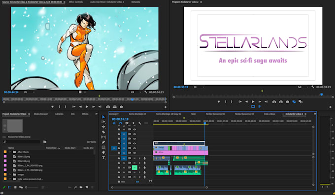 Edit a 1 minute motion comic book video for your kickstarter by ...