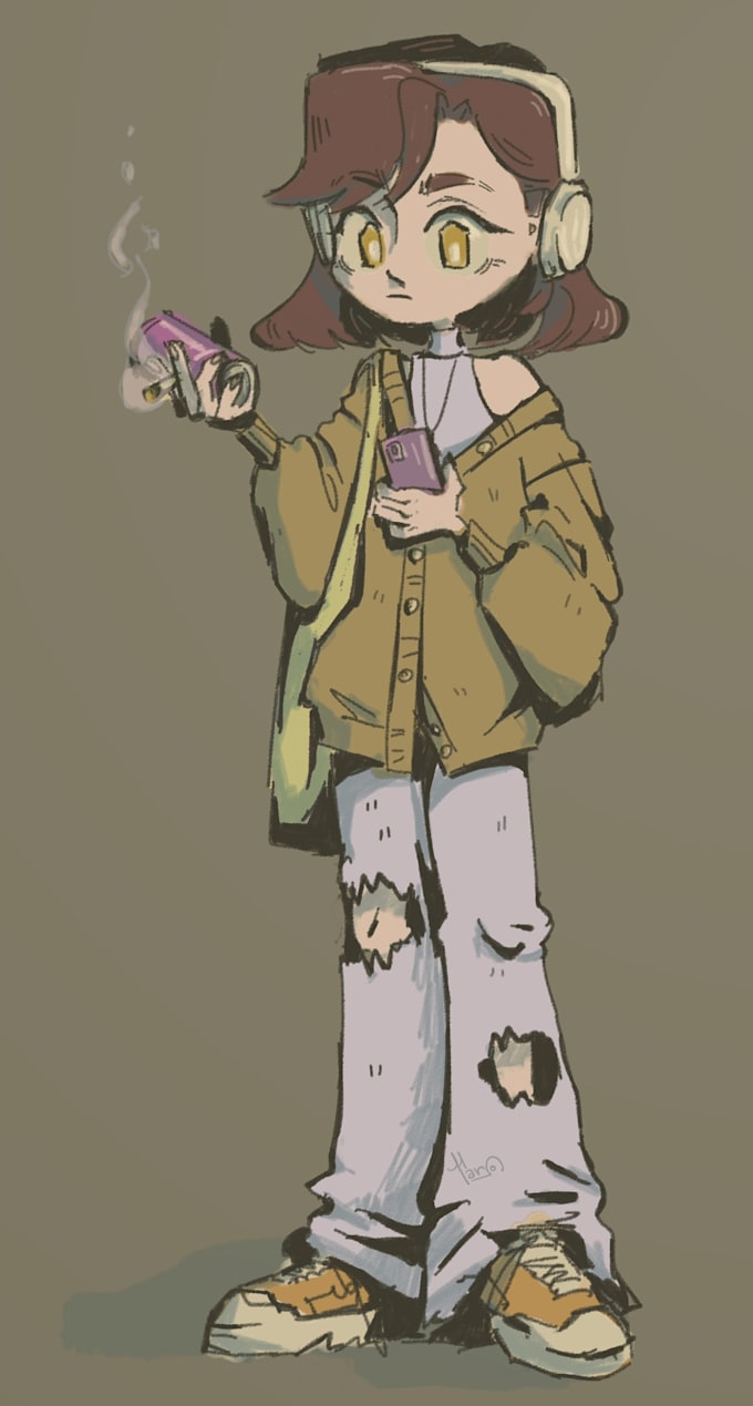 Create a unique character in an interesting style by Foggy_frog | Fiverr