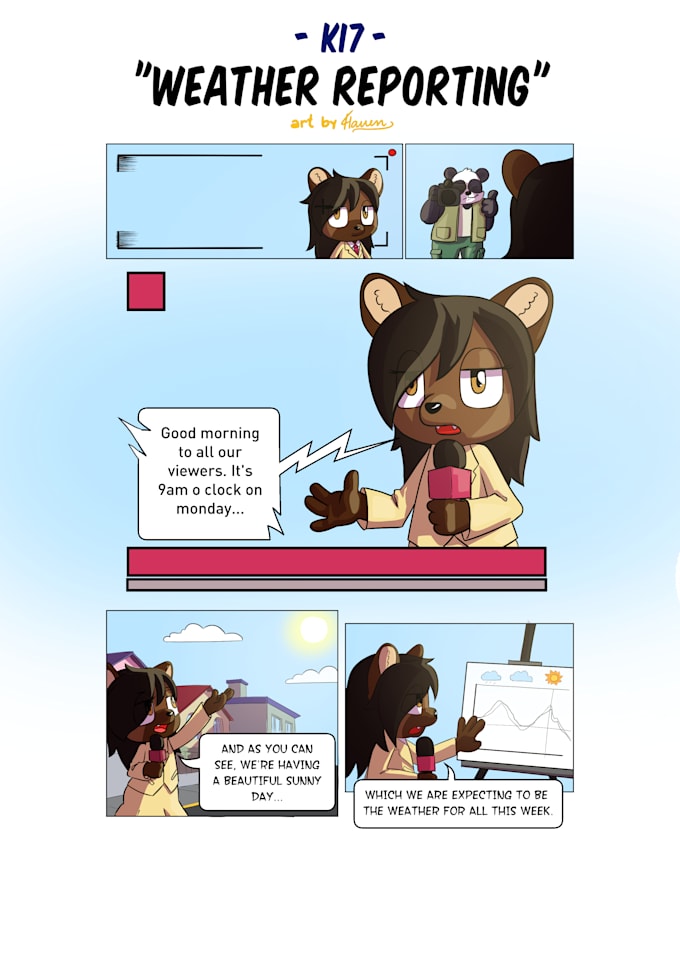 Draw a cartooney cellshaded comic page by Havensarts | Fiverr