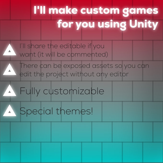Do your own custom mechanics videogame 2d and 3d by Photoeditor04 | Fiverr