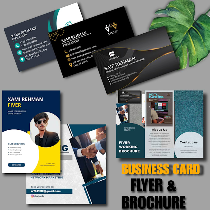 Design business card, flyer or brochure by Mr_xami | Fiverr