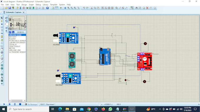Design circuit diagram for your project using proteus by Mudasser_zia ...