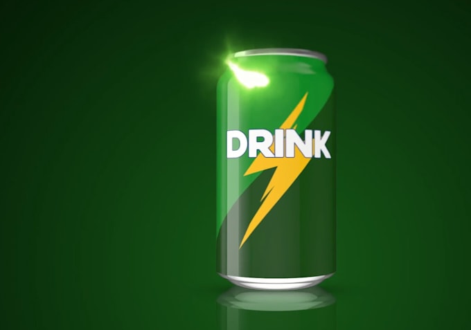 Create animation for energy drink, soda, bottles or soda, 3d animation ...