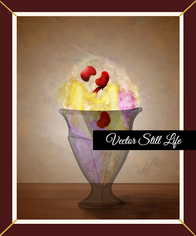 Create vector still life drawings by Hanna_kimberly | Fiverr