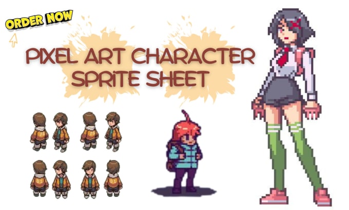 Pixel Art Sprite Sheet Pixel Art Character Design And Animation 2d Game Asset By Anthonian02