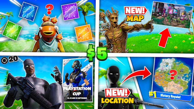 Make you a 3d fortnite thumbnails by Creekkz | Fiverr