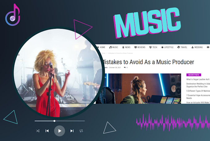Feature you on my music blog by Seemi89 | Fiverr