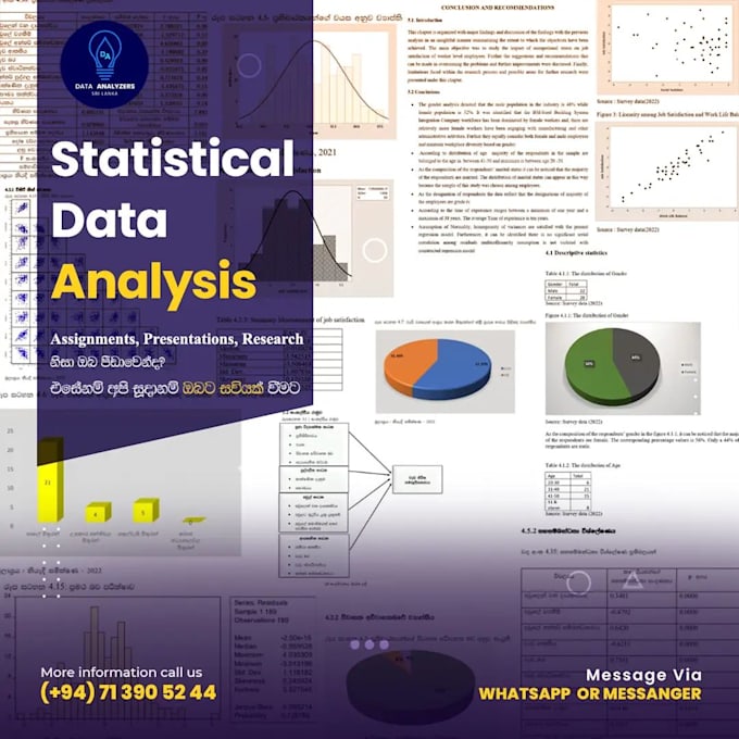 Do statistical data analysis and report writing by Data_analizers | Fiverr