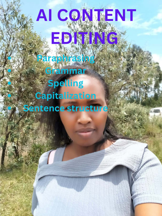 Do ai content editing, proofreading and paraphrasing by Joymemo | Fiverr