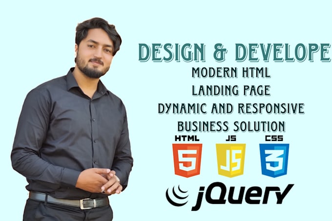 Create Custom Websites Using Html Css Js To Fulfil Your Need By Hammad Alee 001 Fiverr