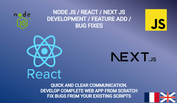 Develop, bug fix, add feature node, react, next js by Jasoncooke88 | Fiverr Develop, bug fix, add feature node, react, next js by Jasoncooke88 | Fiverr