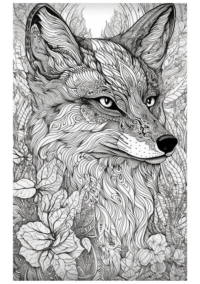 Make adult coloring book pages by Saqib_k_aks | Fiverr