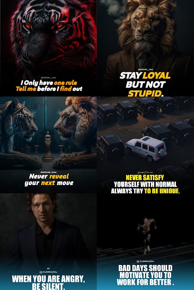 Design 150 motivational quotes posts for instagram by Hafeez_tanoli ...