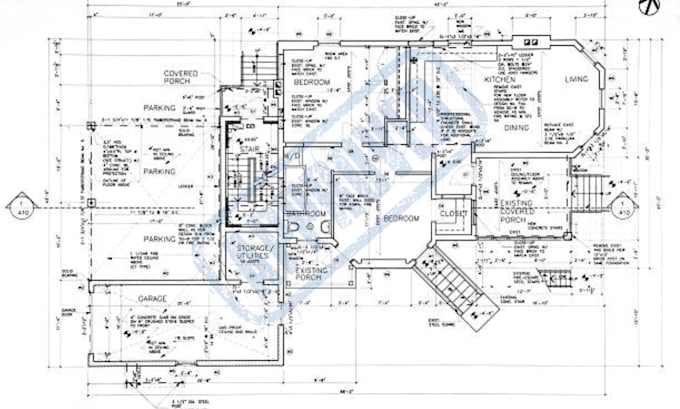 Draw your architectural floor plan, blueprints, autocad, permit