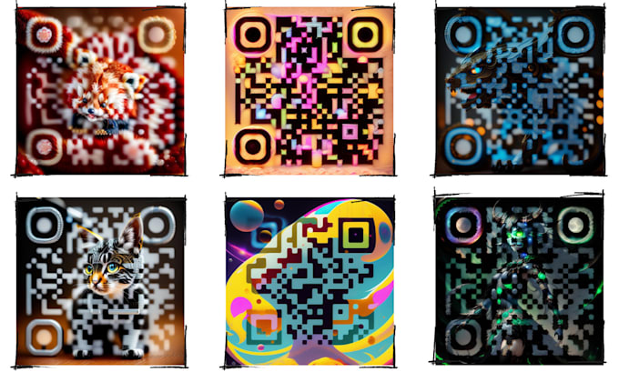 Design a unique custom qr code with your logo or idea by Xylonix | Fiverr