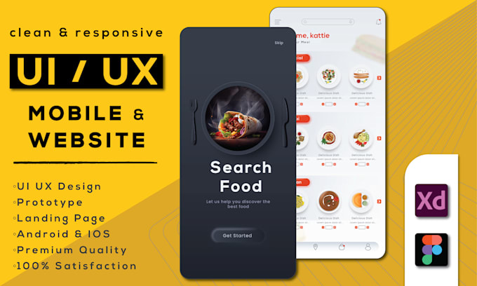 Design unique material app ui ux design or web ui ux design by ...