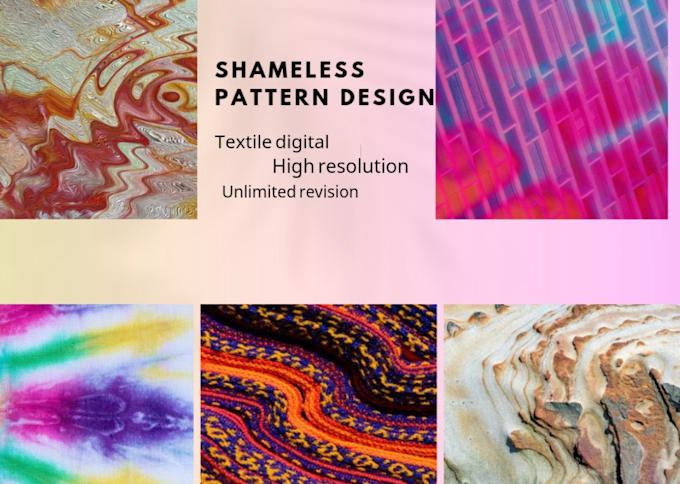 Create a 4k shameless pattern design for you fabric design by ...
