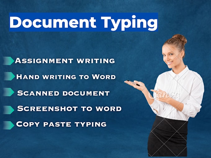 Do document typing, pdf edit, copy paste, data entry typing work by ...