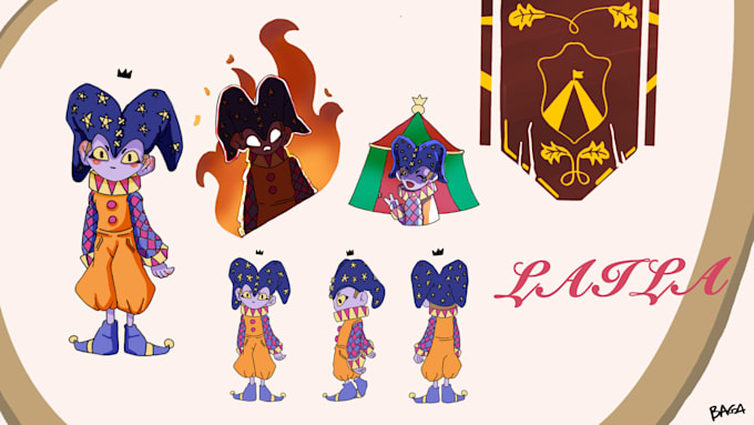 Design a full character sheet for your animations or games by Bagart ...