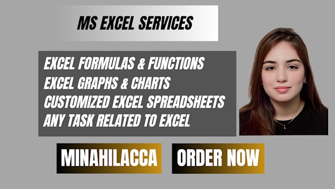 Create and fix microsoft excel formulas, functions, errors, graphs and ...